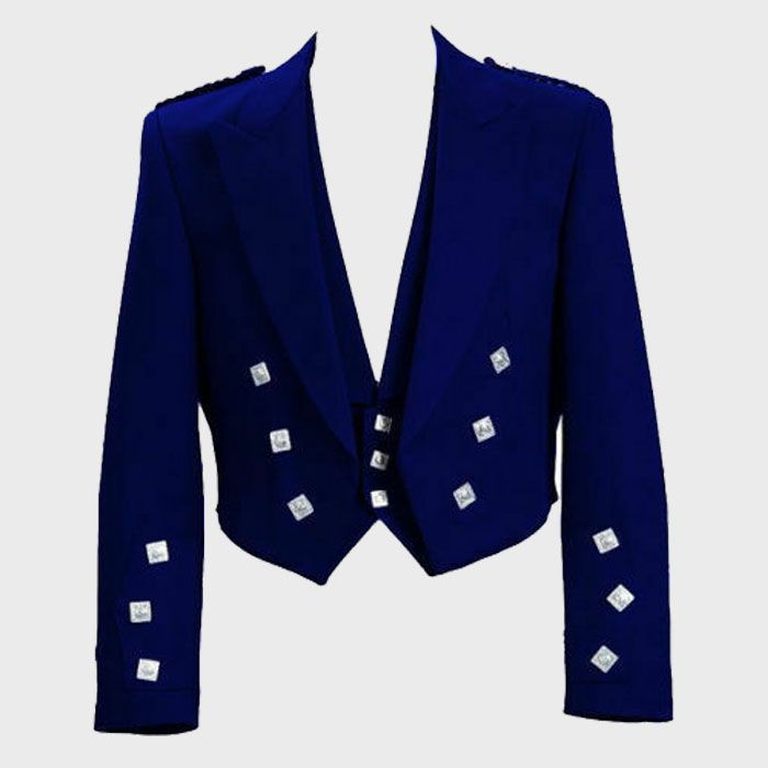 Blue Prince Charlie Jacket & Waistcoat Set | Scotland Kilt
